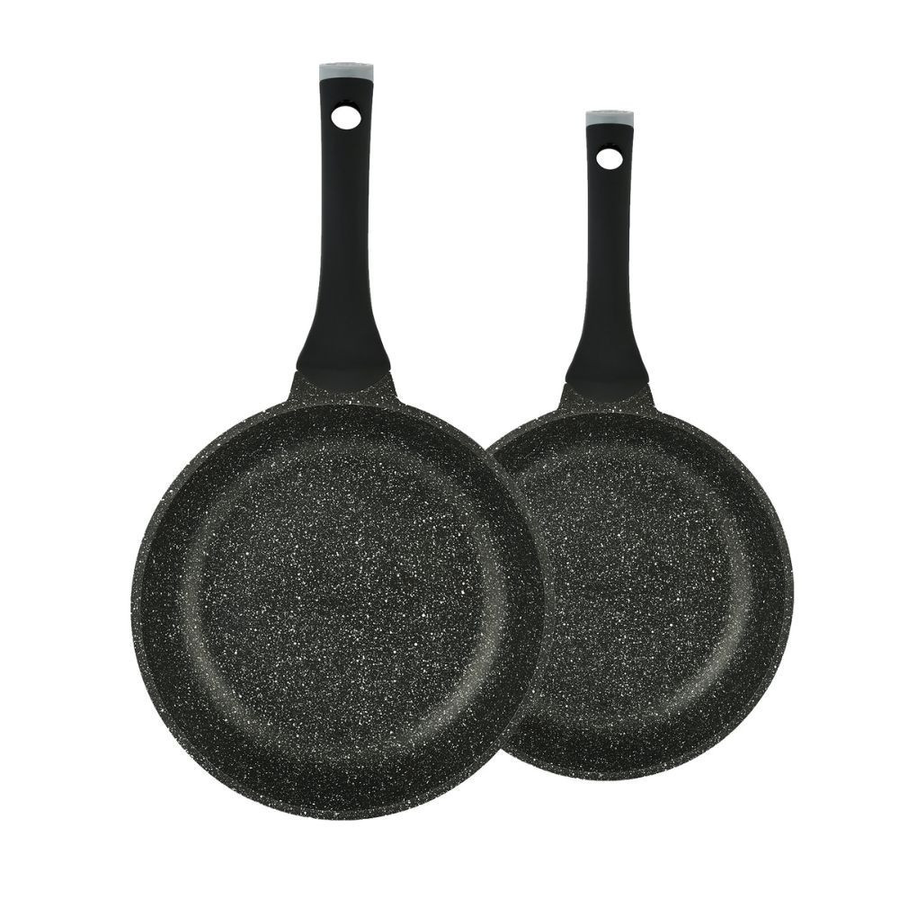 Prestige Essentials 12-Piece Aluminum Cookware Set - Black